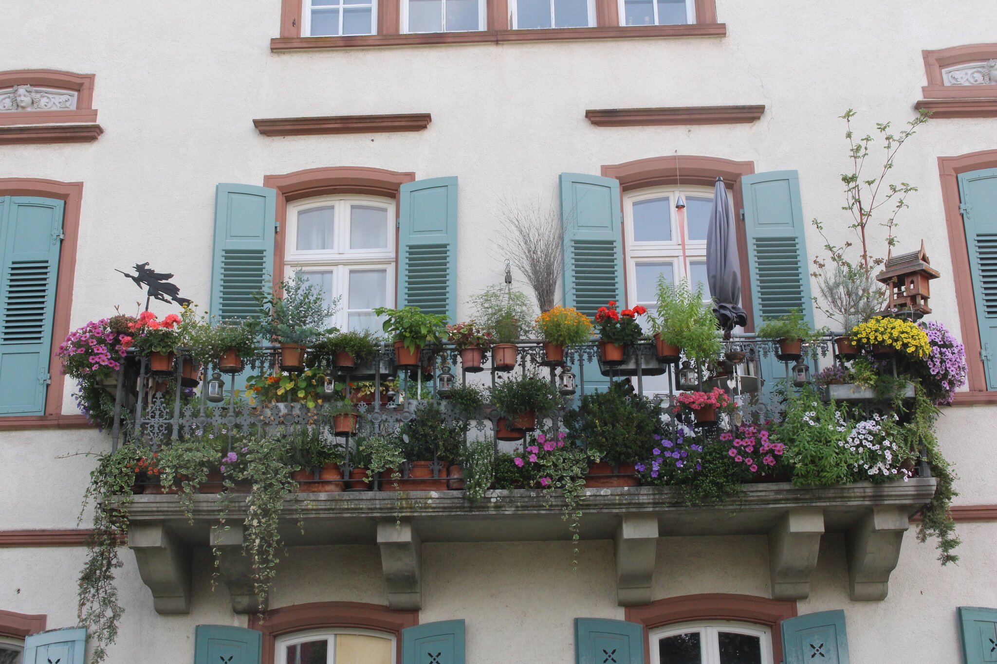 Von unserem Mitarbeiter Axel Sturm: Blumenbalkon als Urlaubsersatz ...