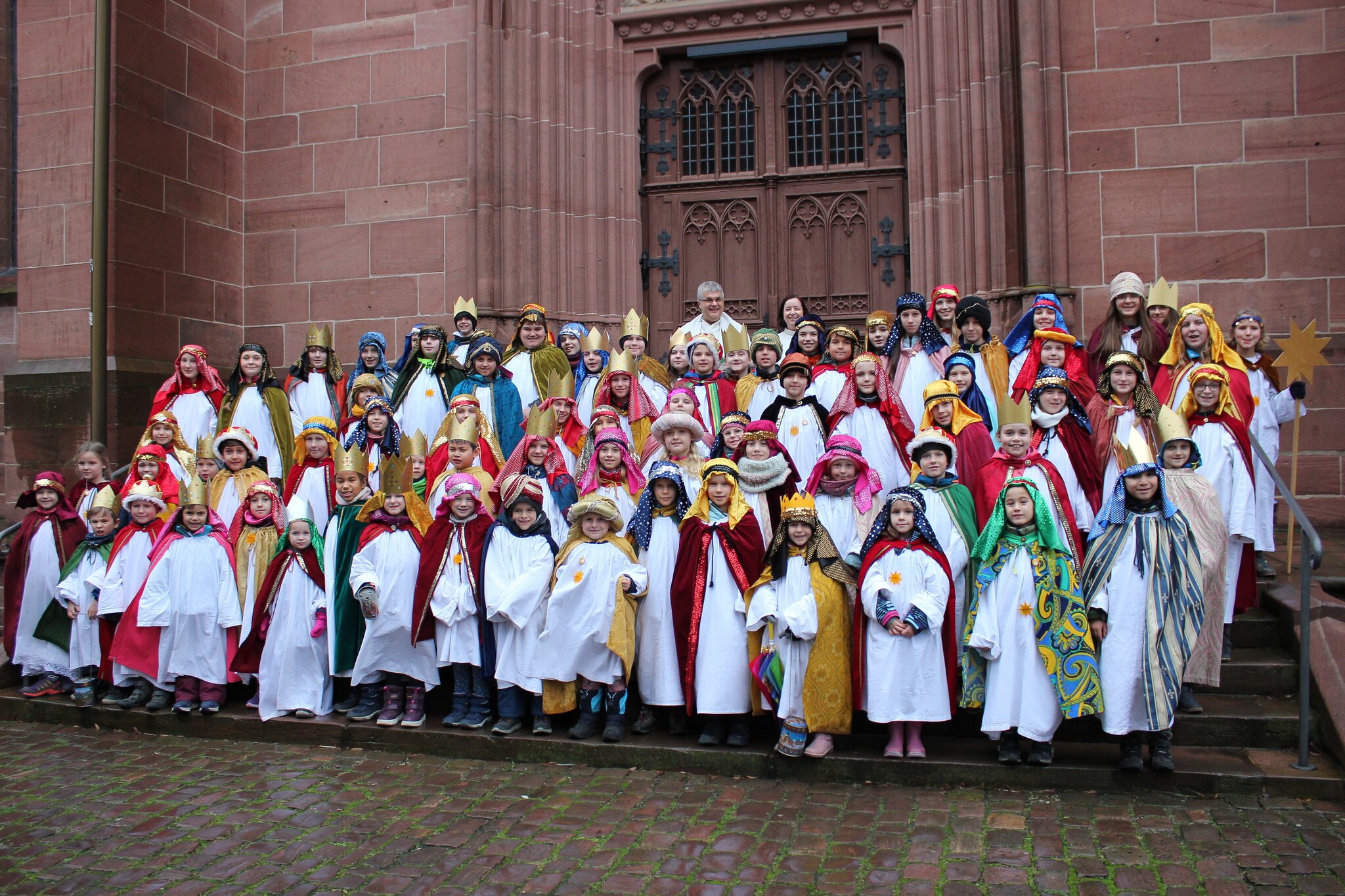 Sie brachten den Segen und rappten im Regen - Ladenburg