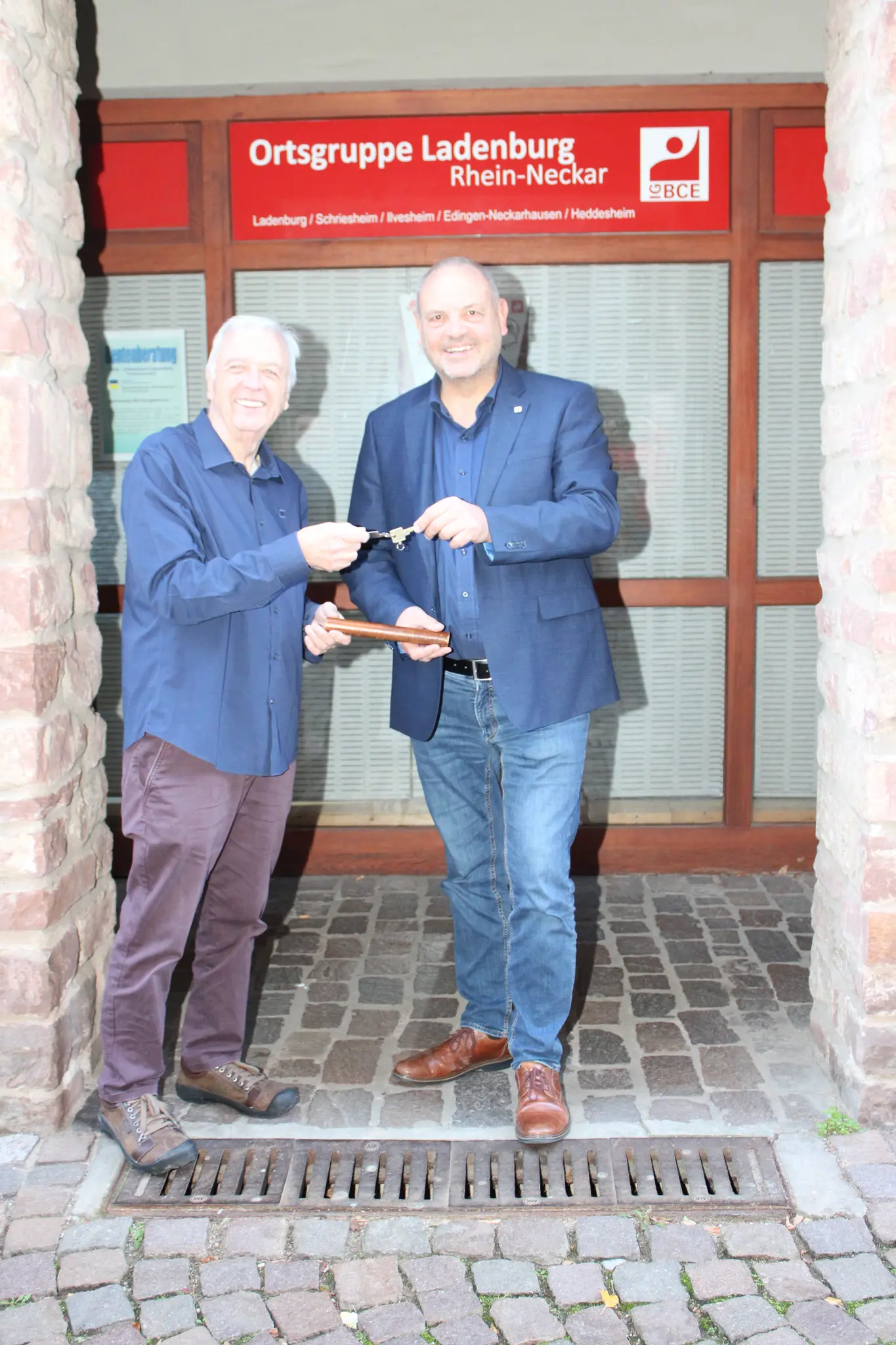 Bernd Schuhmacher übergibt an Karsten Rehbein - Ladenburg